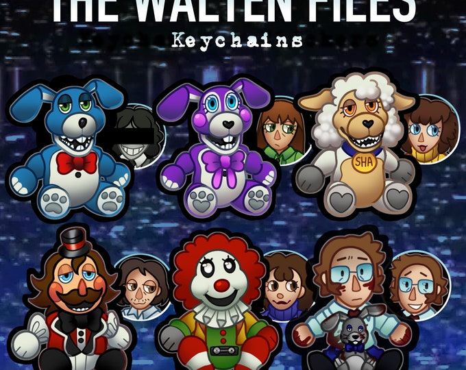 The Walten Files - Acrylic Keychains - Bon, Banny, Sha, Boozoo, Billy ...