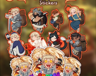 Dog Falin Stickers | Dungeon Meshi - Etsy
