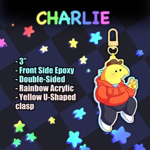 Smiling Friends - Rainbow Keychains - Pim, Charlie, Alan, Glep, Gwimbly ...