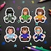 The Walten Files - Vinyl Stickers - Bon, Banny, Sha, Boozoo, Billy ...
