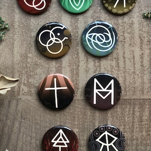 Fear and Hunger God Symbol Pinback Buttons - Pins, Badges - Etsy