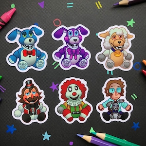 The Walten Files - Vinyl Stickers - Bon, Banny, Sha, Boozoo, Billy ...