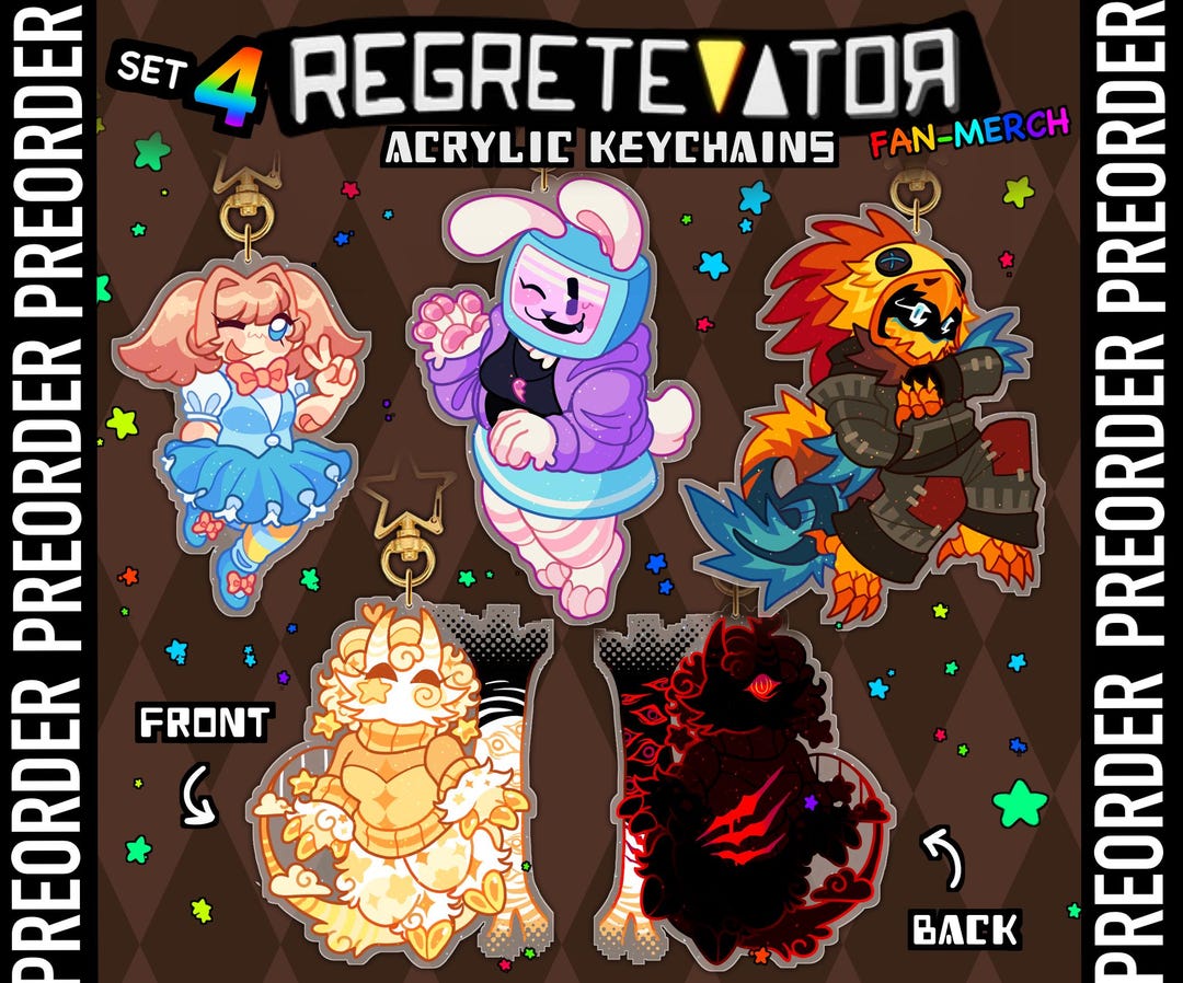 PREORDER SERIES 4 REGRETEVATOR - Keychains: Stat, Melanie, Null ...