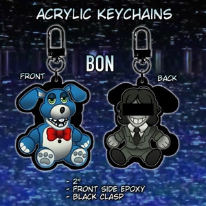 The Walten Files - Acrylic Keychains - Bon, Banny, Sha, Boozoo, Billy ...