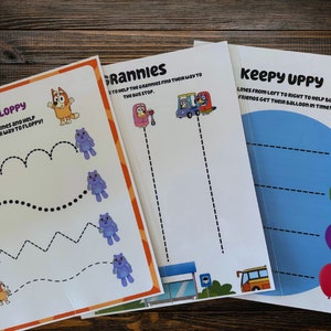 Bluey Activity Book. Printable Preschool & Toddler Learning Binder ...