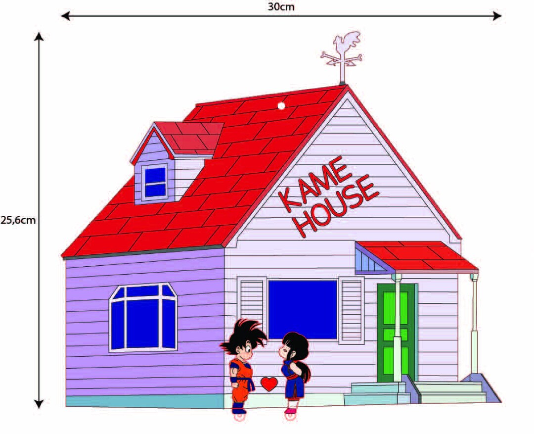 Vector Key Holder Kame House Keychains Goku and Milk, Laser Cutting and ...