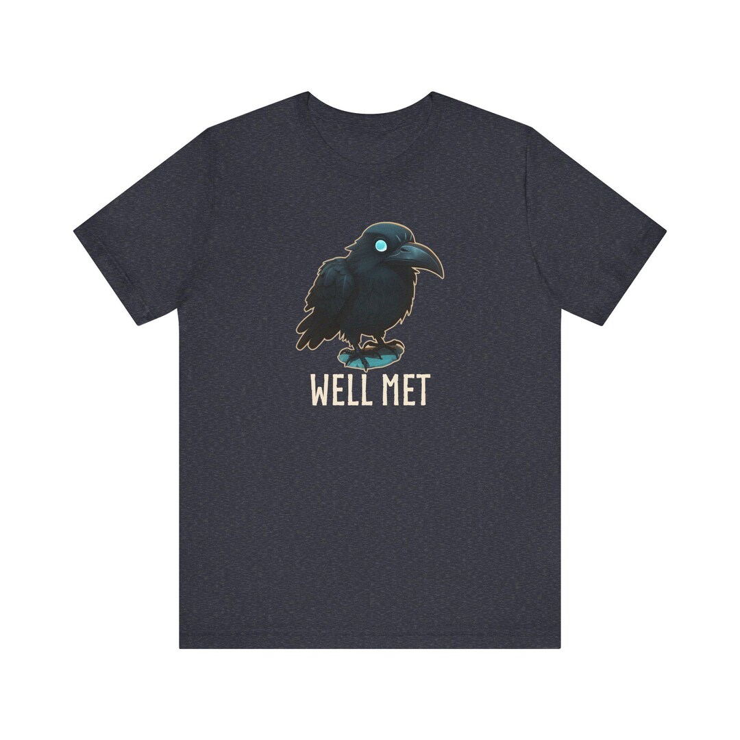 Valheim, Hugin Well Met, Gaming T-shirt, Valheim Shirt, Valheim Game ...