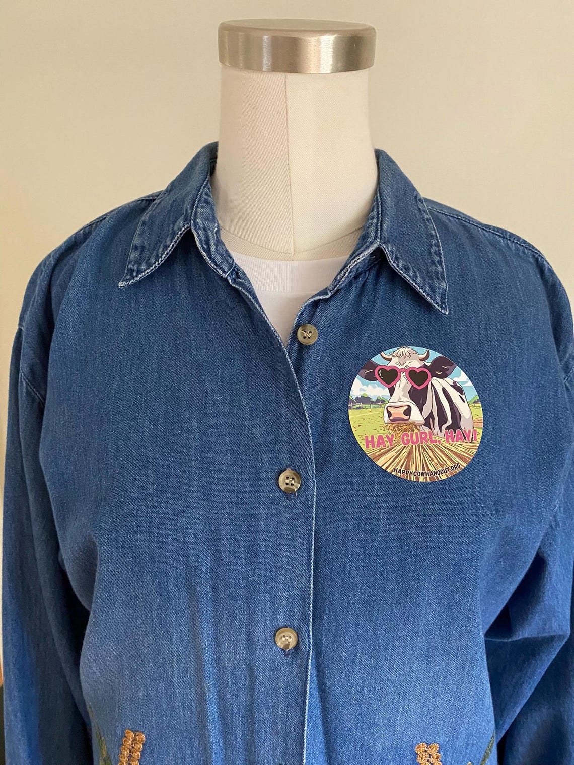 Hay Gurl, Hay! - 3" Circle Sticker Decal Animal Lover Sanctuary ...