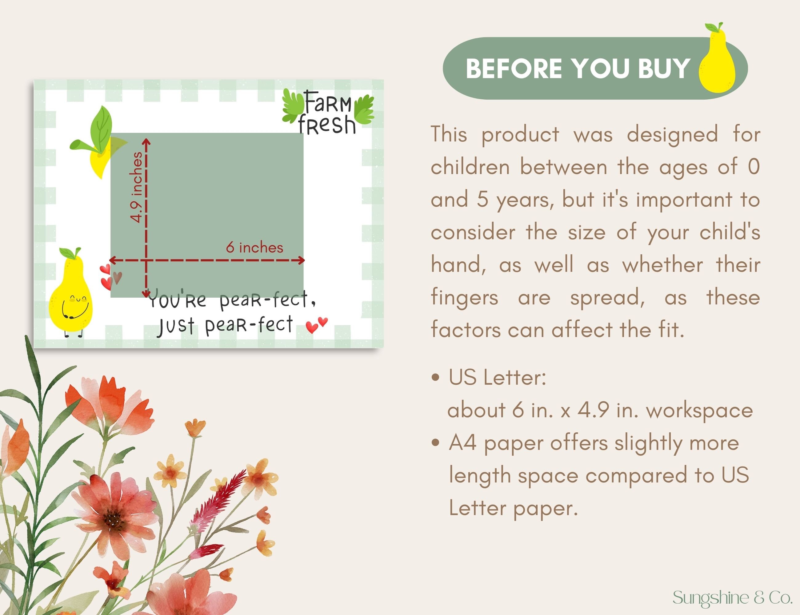 Pear Footprint Art, Preschool Activity, Summer Craft, Crafts for Kids ...