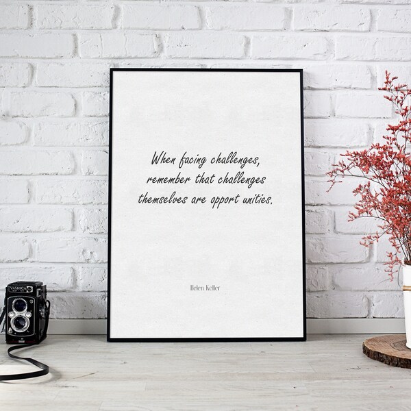 Helen Keller Quote - Etsy