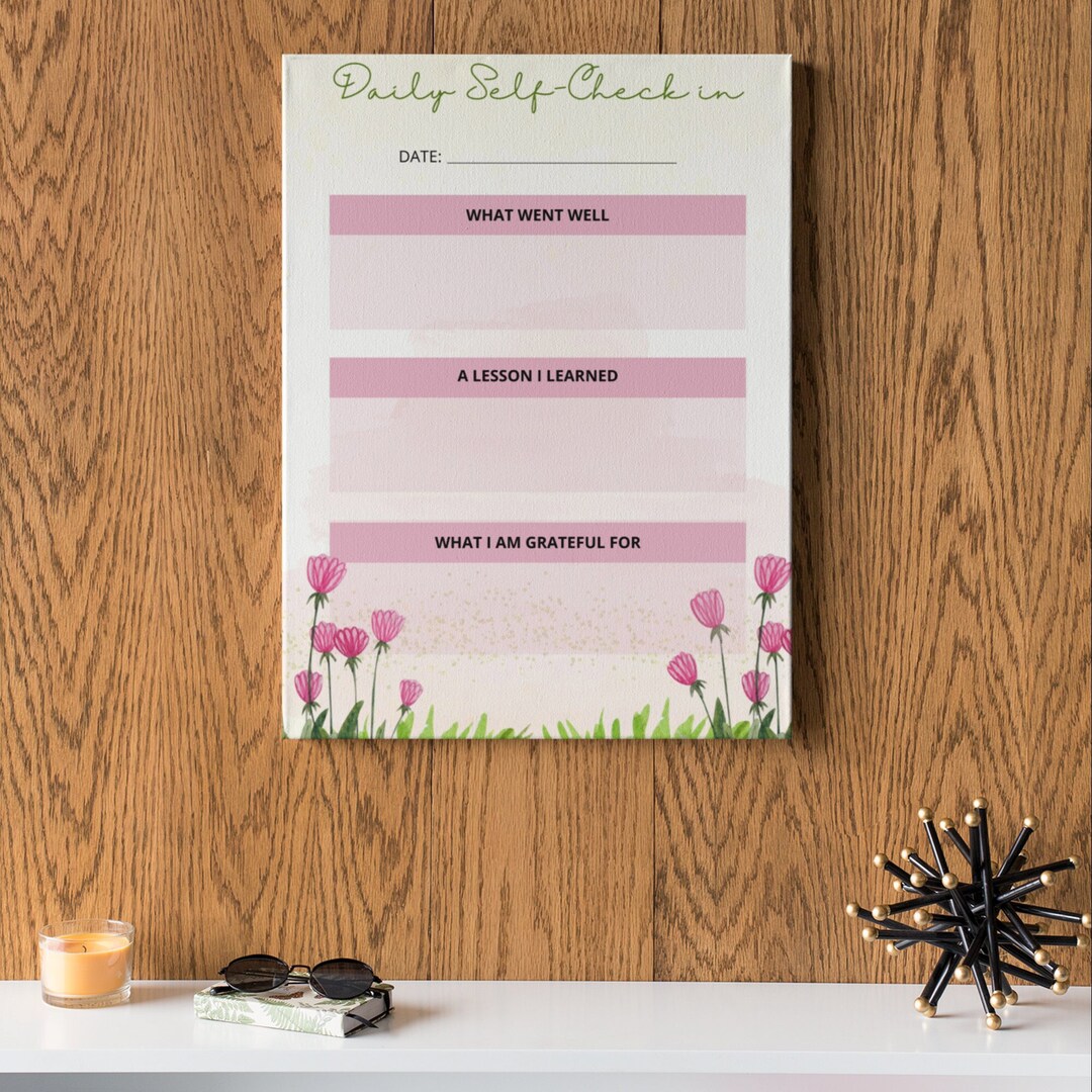 Daily Self Check in Digital Print - Etsy