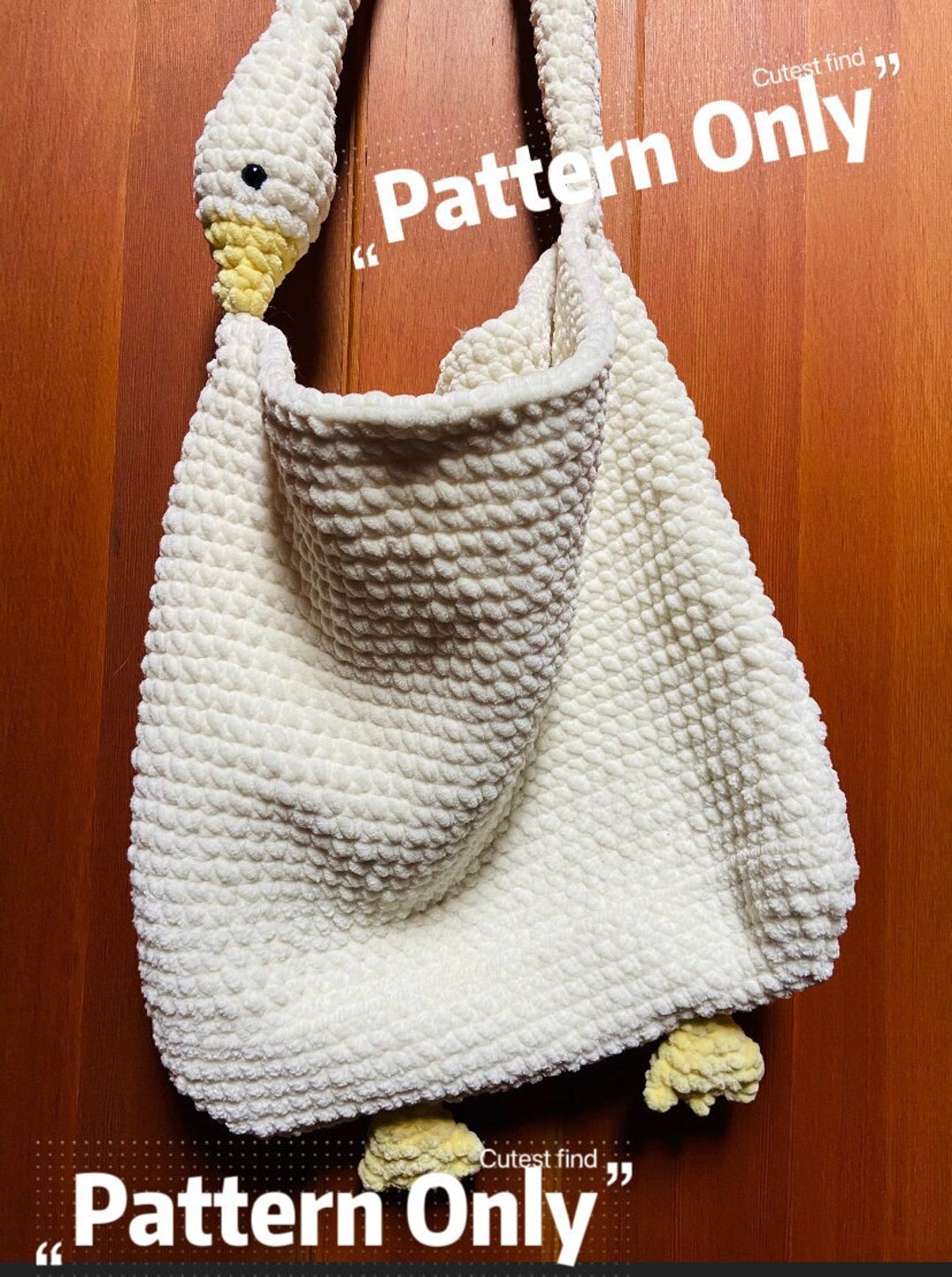 PATTERN to Cute Goose Large Crochet Bag - Etsy