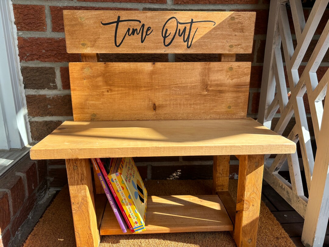 Handmade Childs Time Out Bench Great Gift Toddler Children Furniture ...