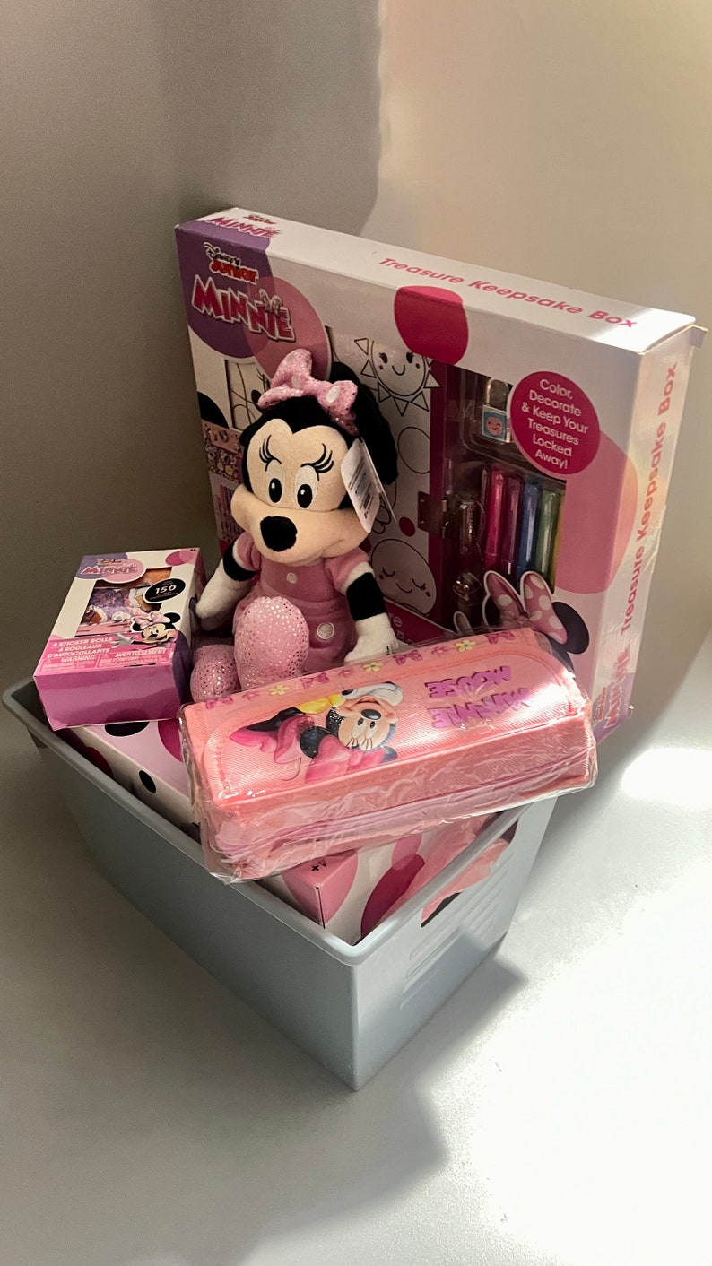 Minnie Mouse Gift Basket - Etsy
