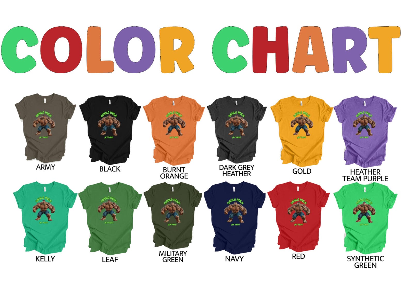 Chulo Hulk Graphic T-shirt for Men, Back to School Tee, Leviathan in ...