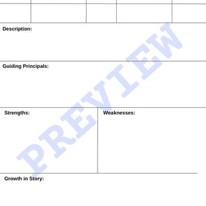 Character Profile Reference Sheet- Digital Download - Novel / Story ...