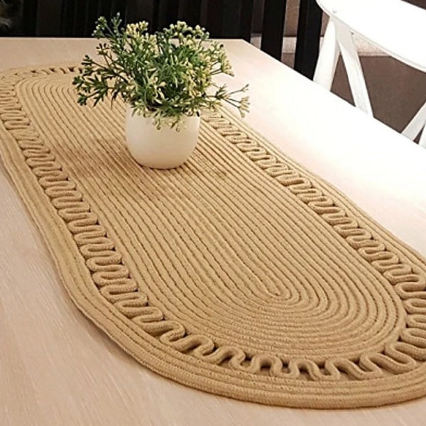 Jute Table Runner - Etsy