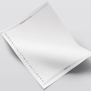 Architectural Writing Worksheets / Printable / Architect Print Letters ...
