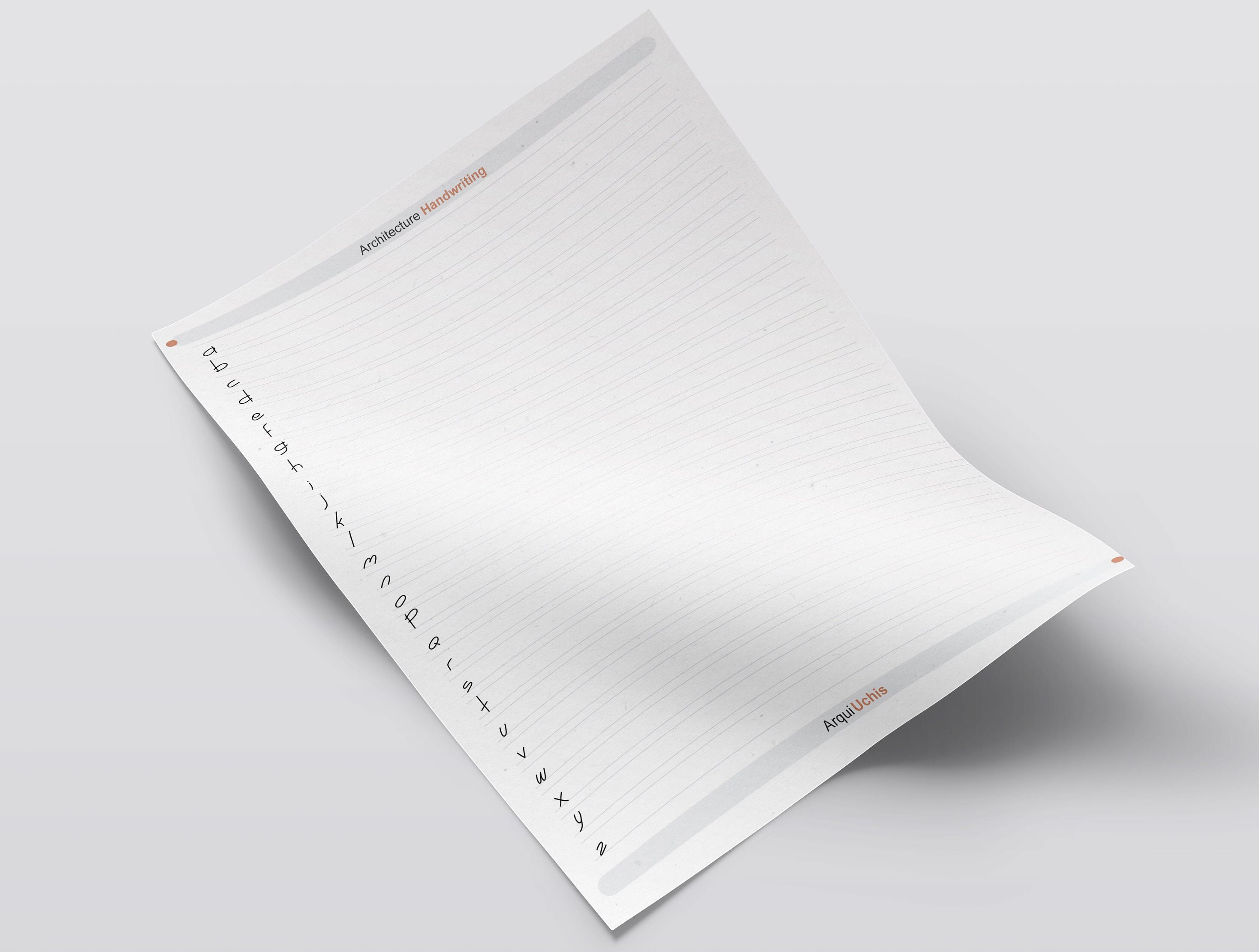 Architectural Writing Worksheets / Printable / Architect Print Letters ...
