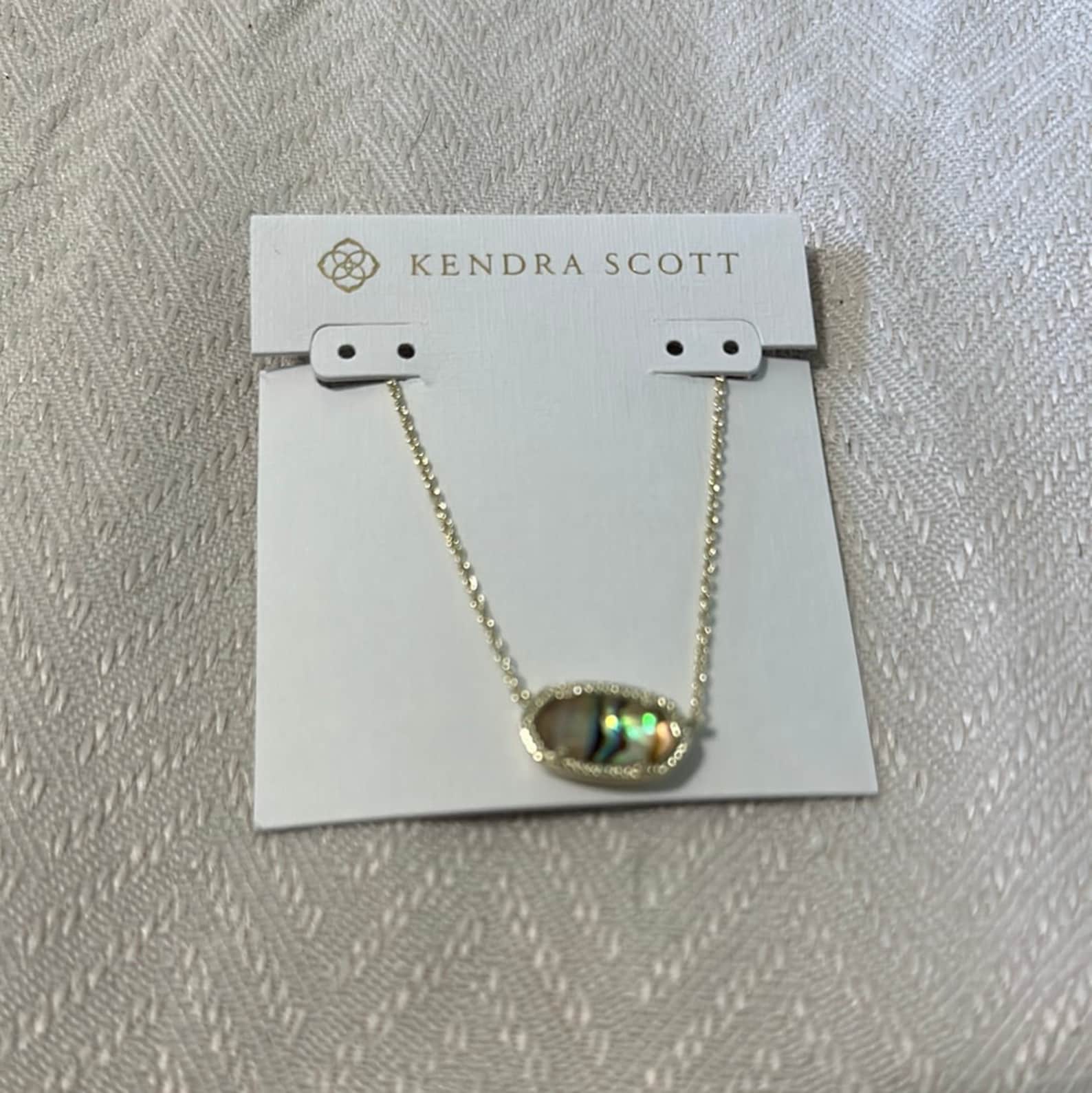 Kendra Scott Elisa Gold Abalone Shell Necklace - Etsy