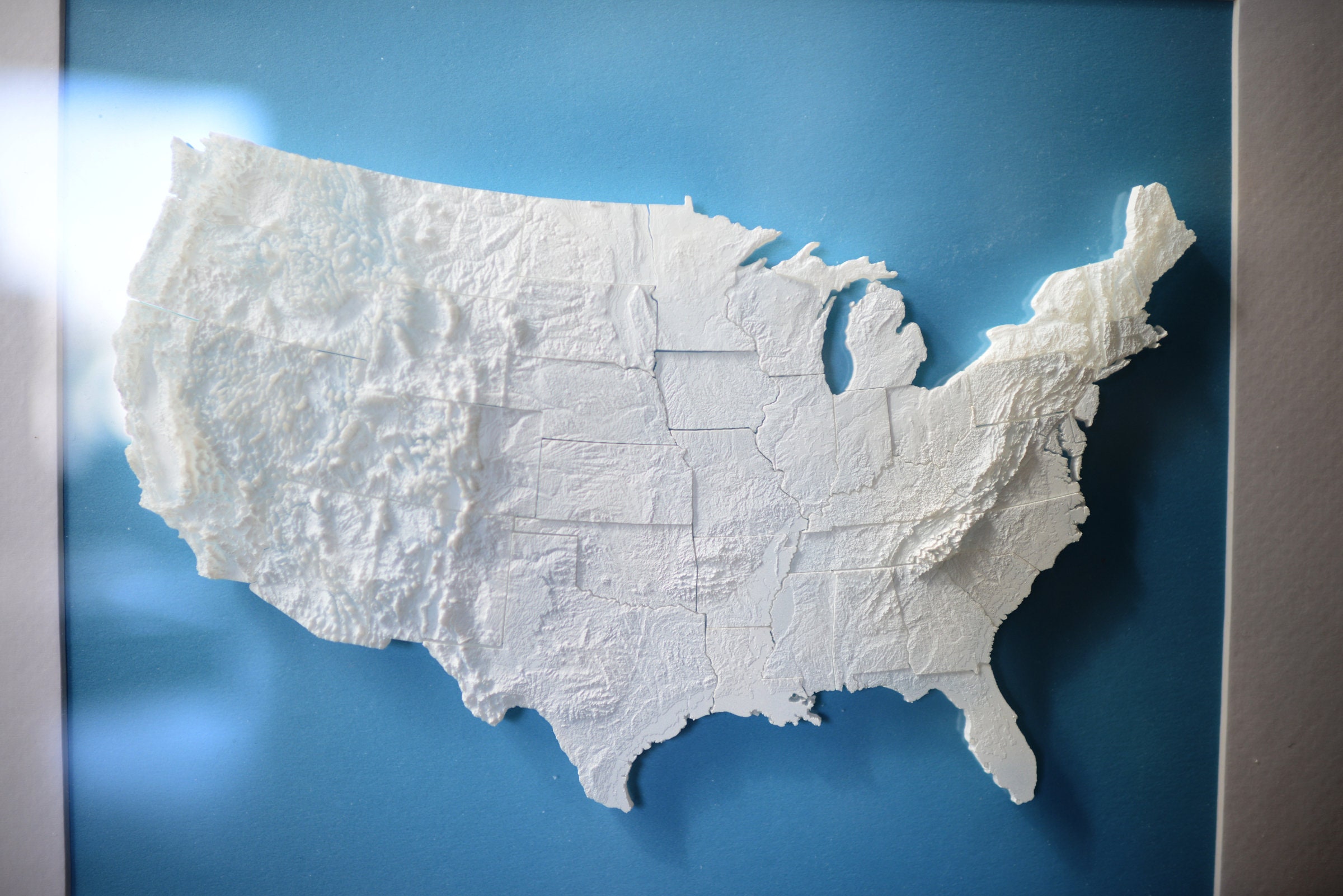 USA 3D Relief MAP - Etsy