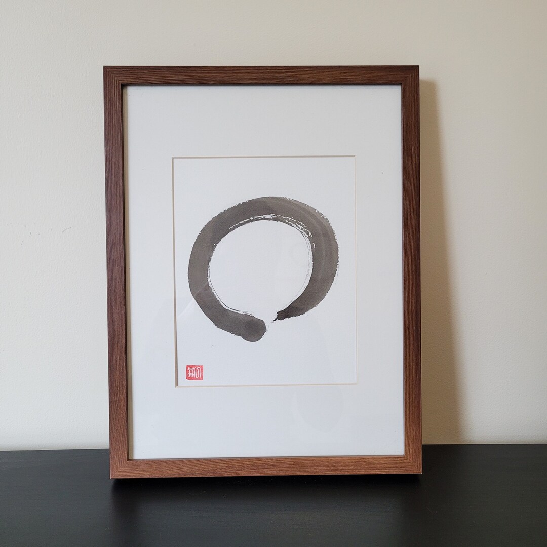 Enso 円相, Zen Circle, Japanese Calligraphy, Handwritten, Japanese Wall Art, Home Decor, Japanese ...