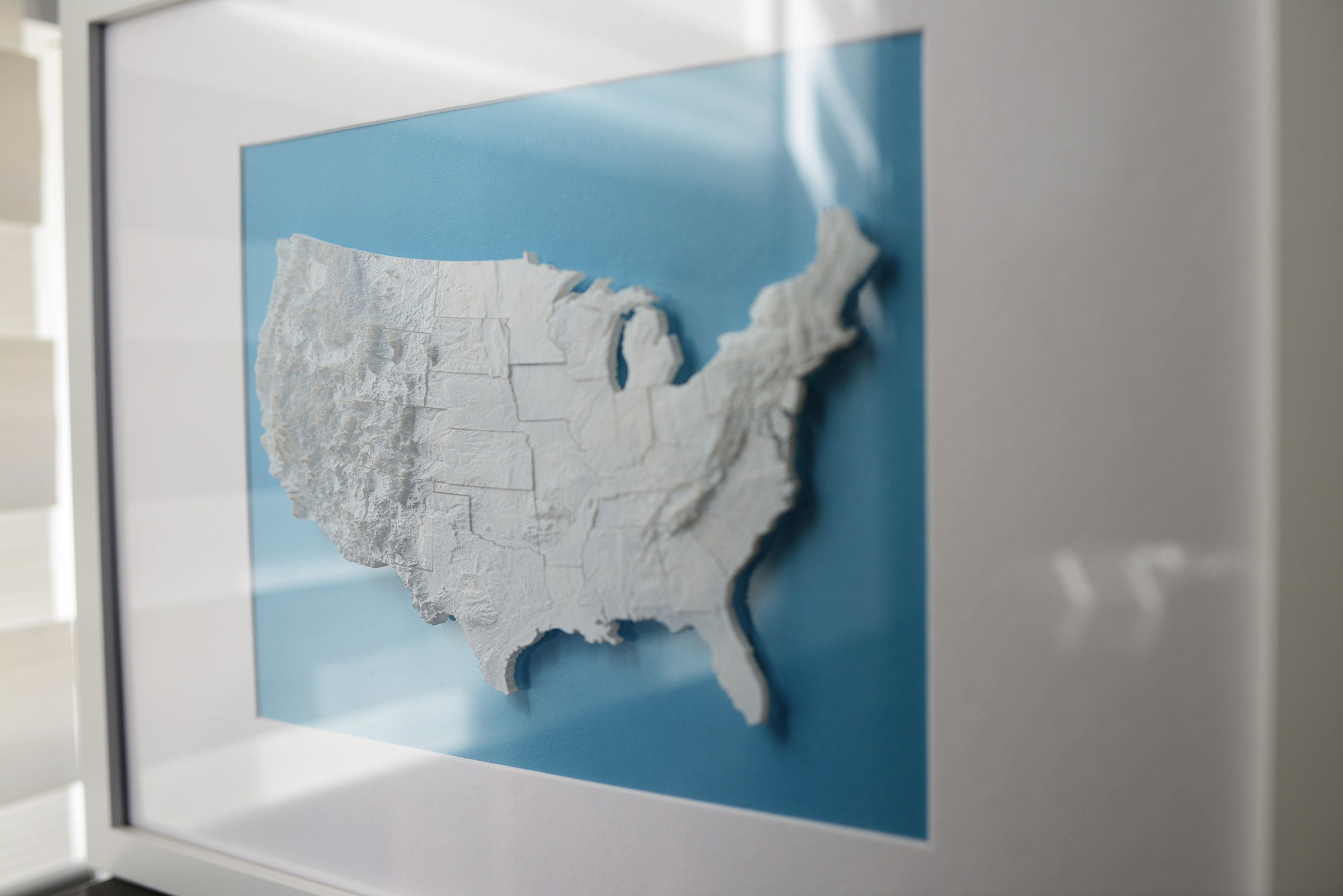 USA 3D Relief MAP - Etsy