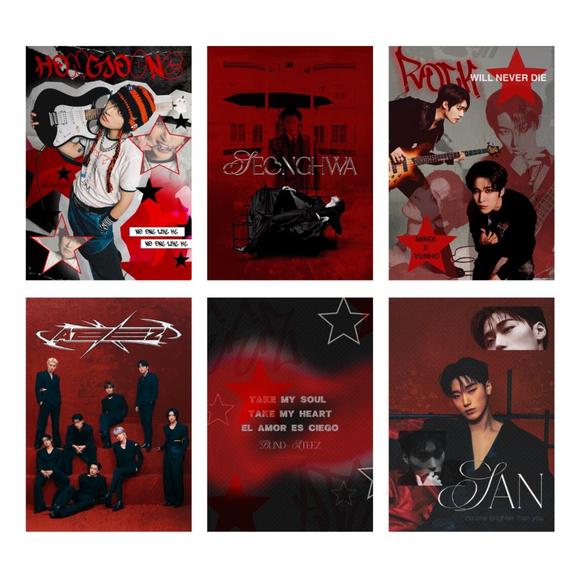 ATEEZ Digital Posters - Etsy