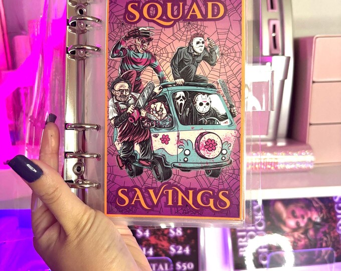 Halloween Slasher Spooky Squad Cash Stuffing Savings Challenge A6 ...