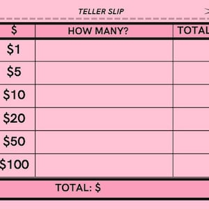Pink Weekly Budget Planner Template for Cash Stuffing | Cute Girly ...
