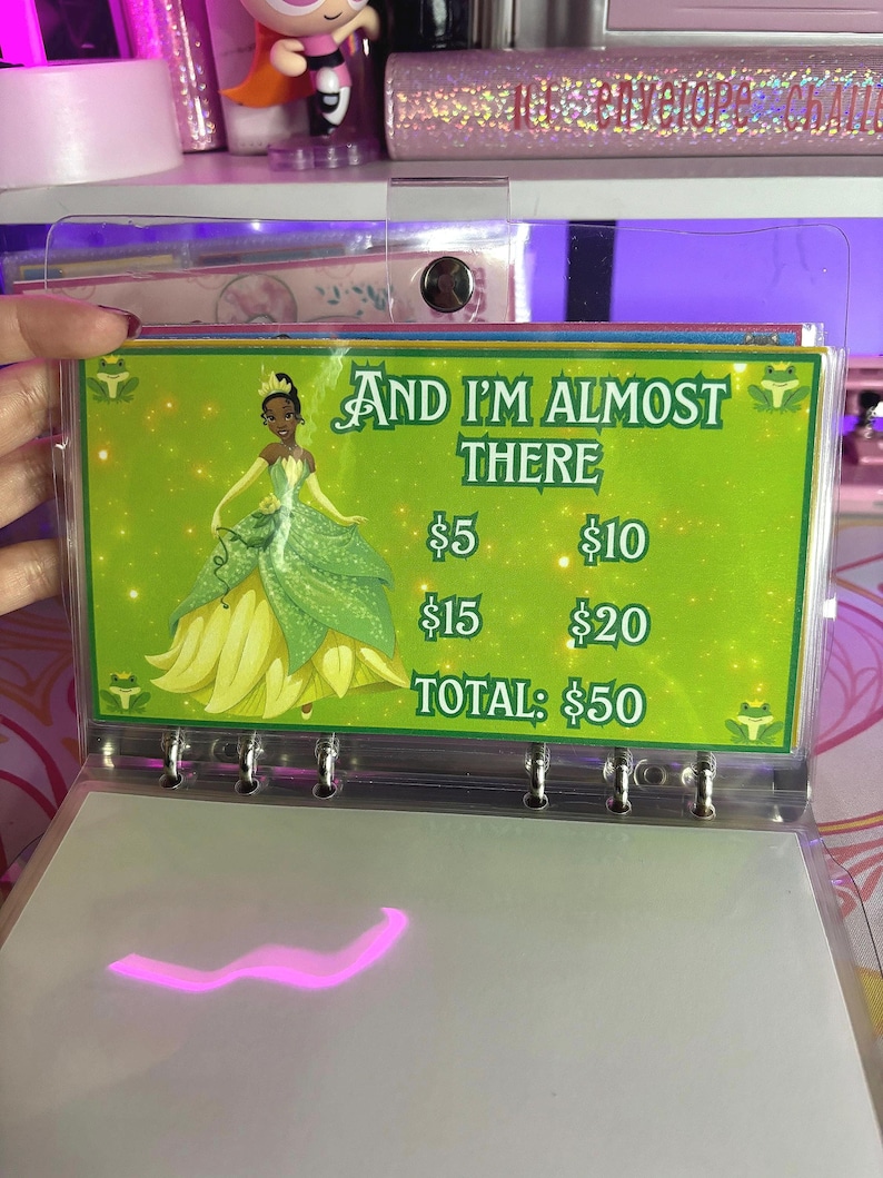 Disney Princess Cash Stuffing Savings Challenge A6 Budgeting - Etsy