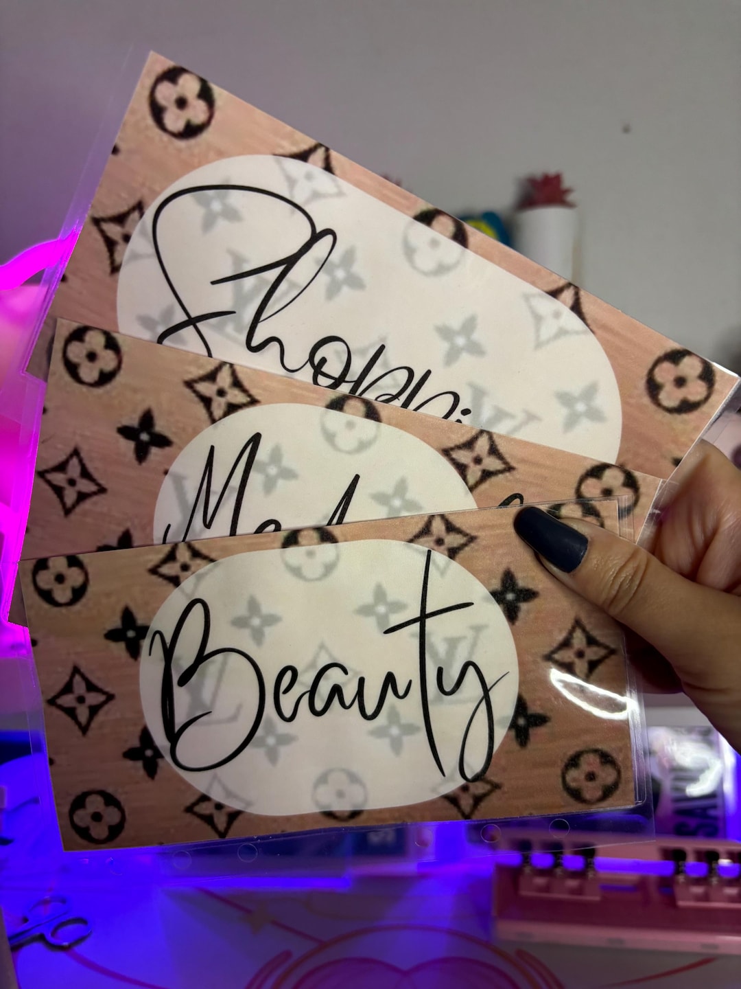 Monogram Customizable A6 Clear Back Envelope for Budgeting Cash ...