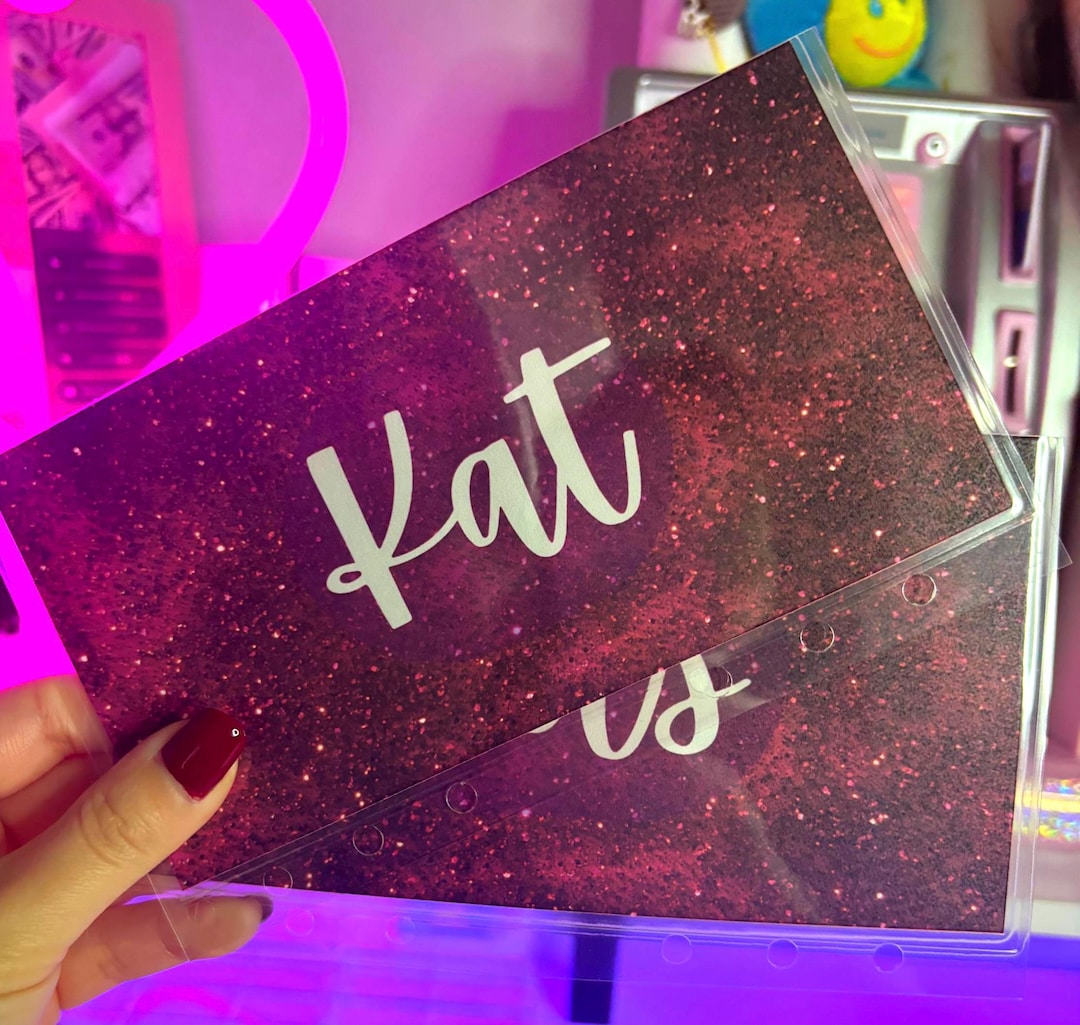 Kat Euphoria Inspired Customizable A6 Clear Back Envelope for Budgeting ...