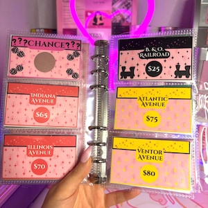 Savopoly Budgeting A6 Savings Challenge Cash Stuffing Binder - Etsy