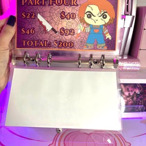 Halloween Slasher Spooky Squad Cash Stuffing Savings Challenge A6 ...