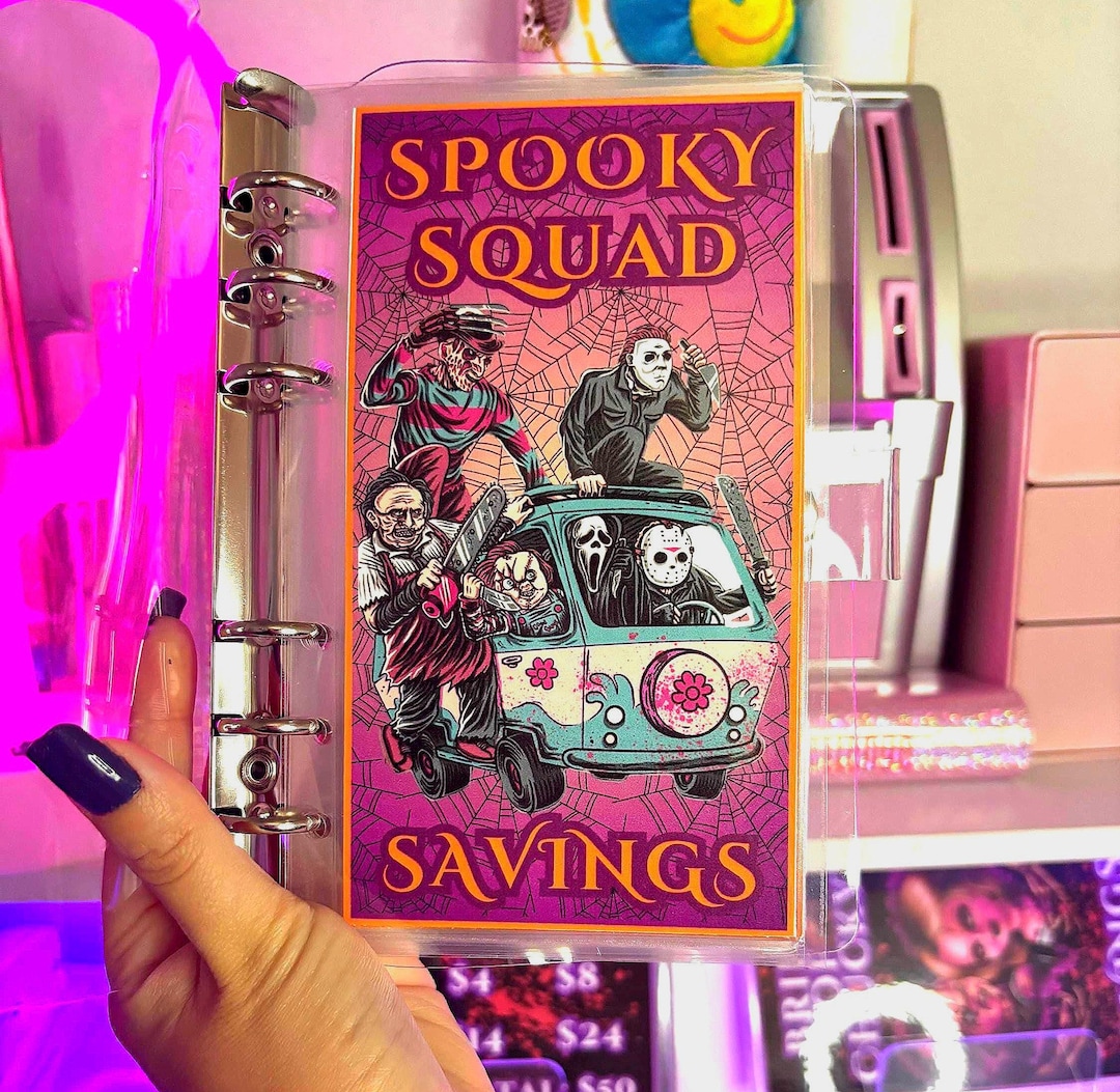 Halloween Slasher Spooky Squad Cash Stuffing Savings Challenge A6 ...