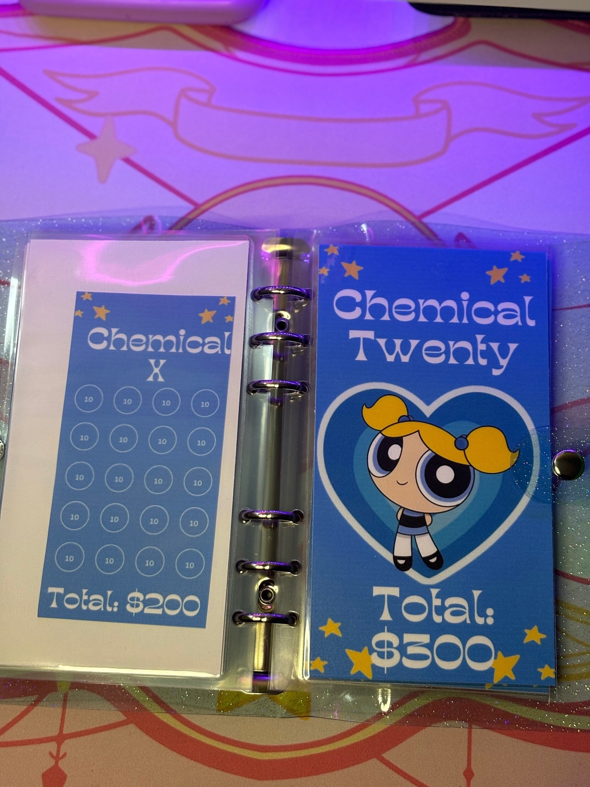 Power Puff Denomination A6 Savings Challenge Binder Limited Edition - Etsy