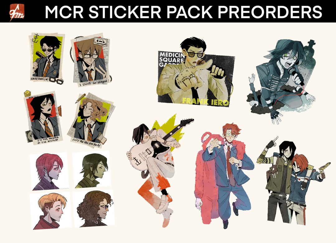 My Chemical Romance Sticker Pack Preorders - Etsy