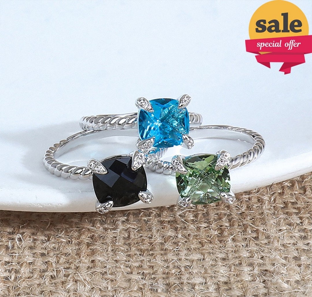 DY Eternal Ring, Cable Ring , Vintage Sterling Silve Ring , 88MM ...