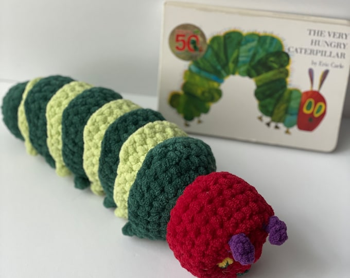 Ready to Ship Very Hungry Caterpillar Inspired Stuffed Caterpillar ...