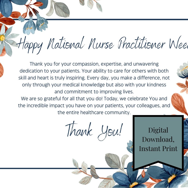 Nurse Practitioner Week Cards - Etsy