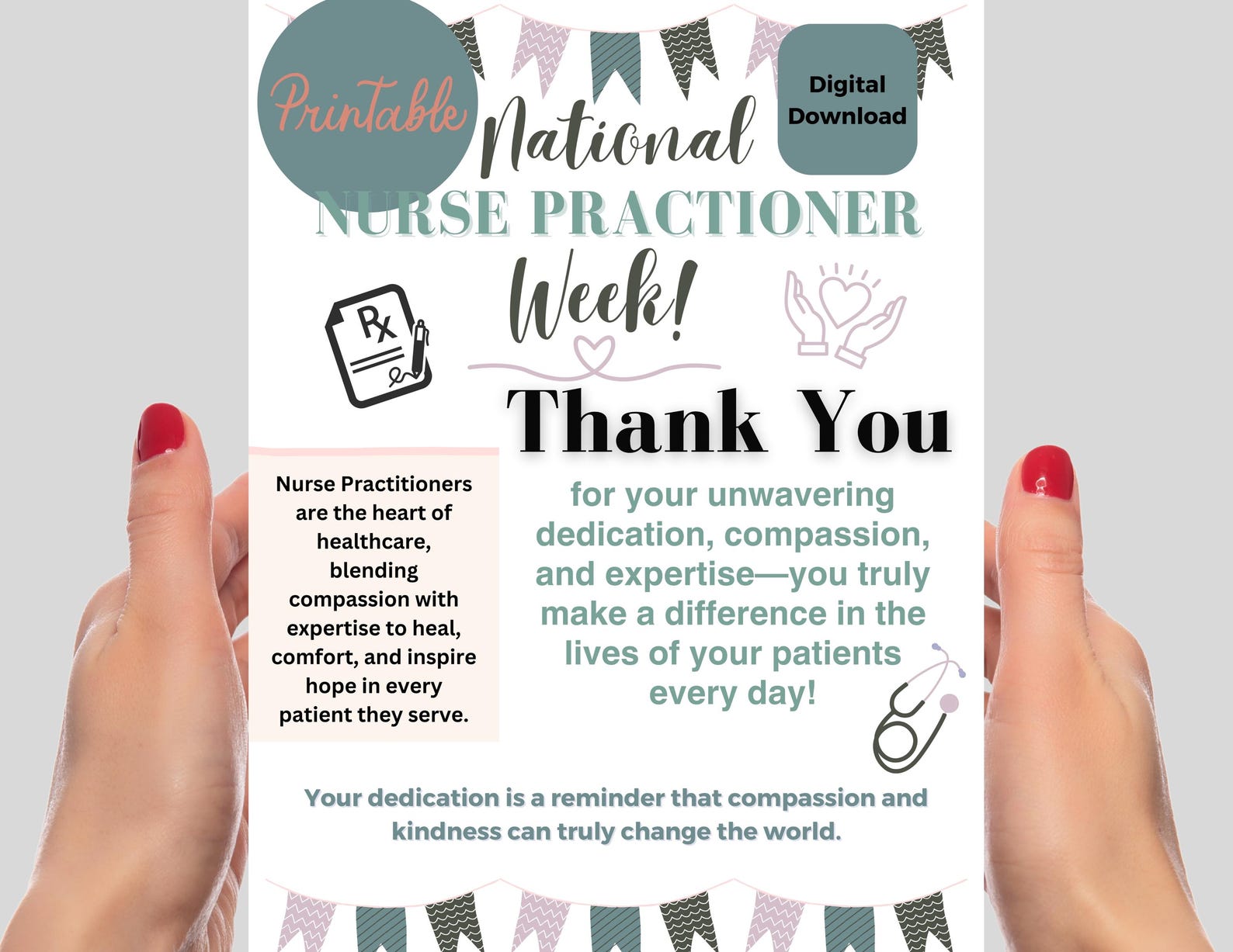Celebrate National Nurse Practioner Week! Poster for the Office or ...