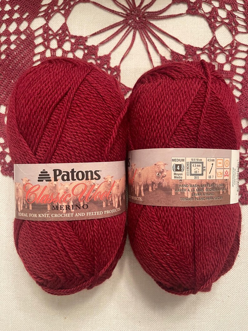 Merino Yarn - Classic Wool Made in Canada by Patons - Etsy