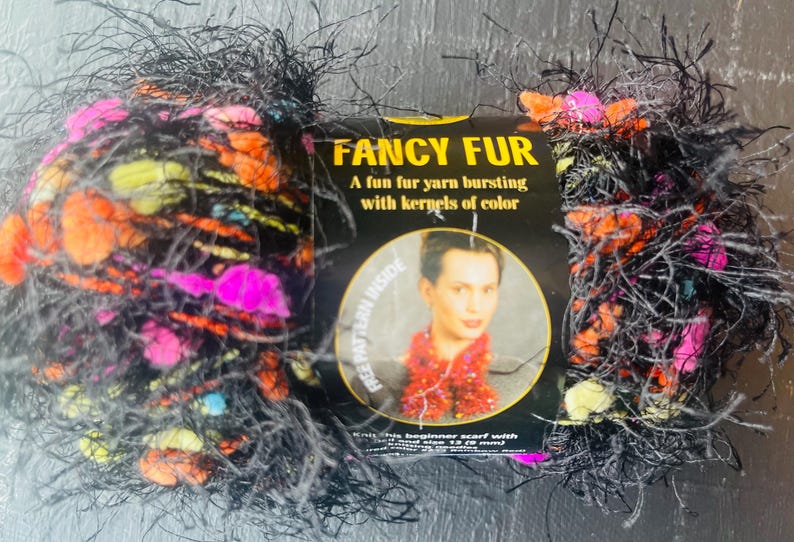Fancy Fur Yarn - Lion Brand - Etsy Canada