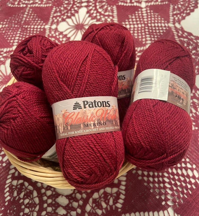 Merino Yarn - Classic Wool Made in Canada by Patons - Etsy