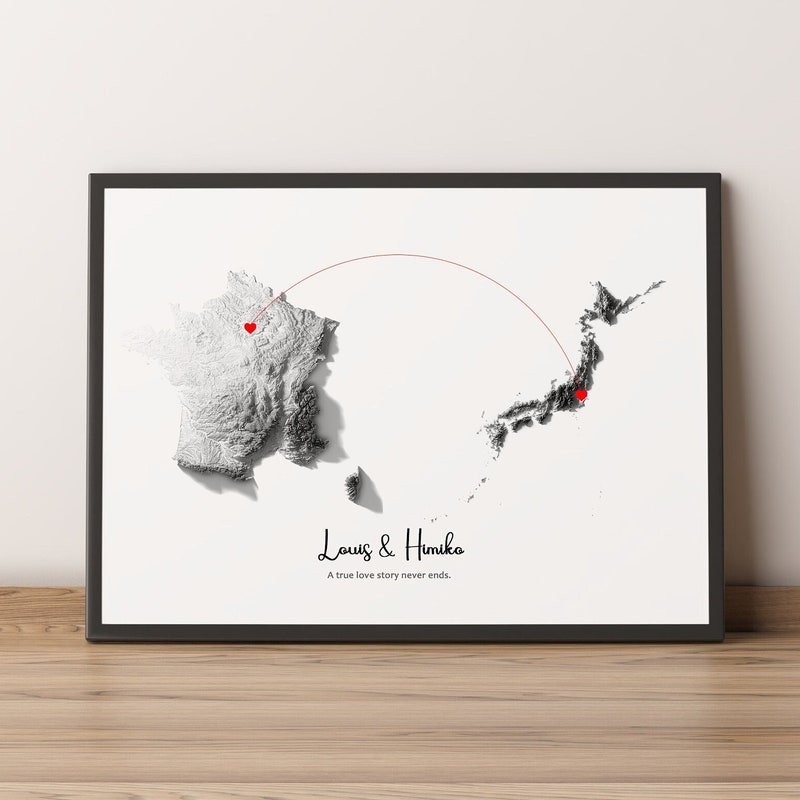 Personalised Map - Etsy