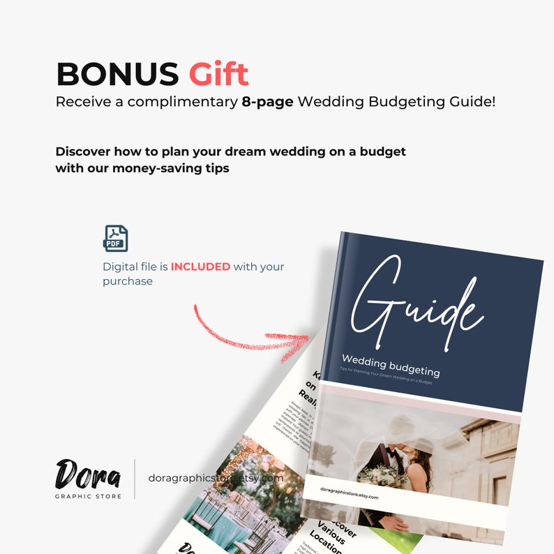 Minimalist Wedding Invitation Template, Editable Instant Download ...