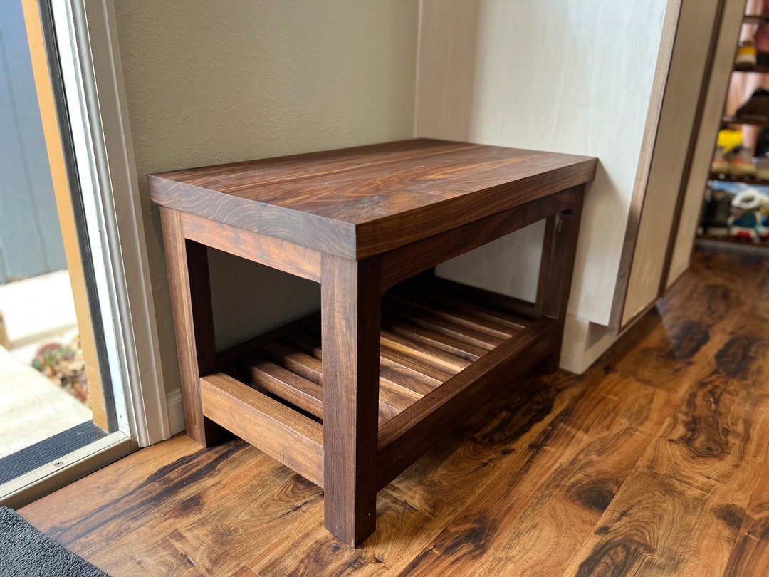 Heirloom Black Walnut Entry Bench - Etsy