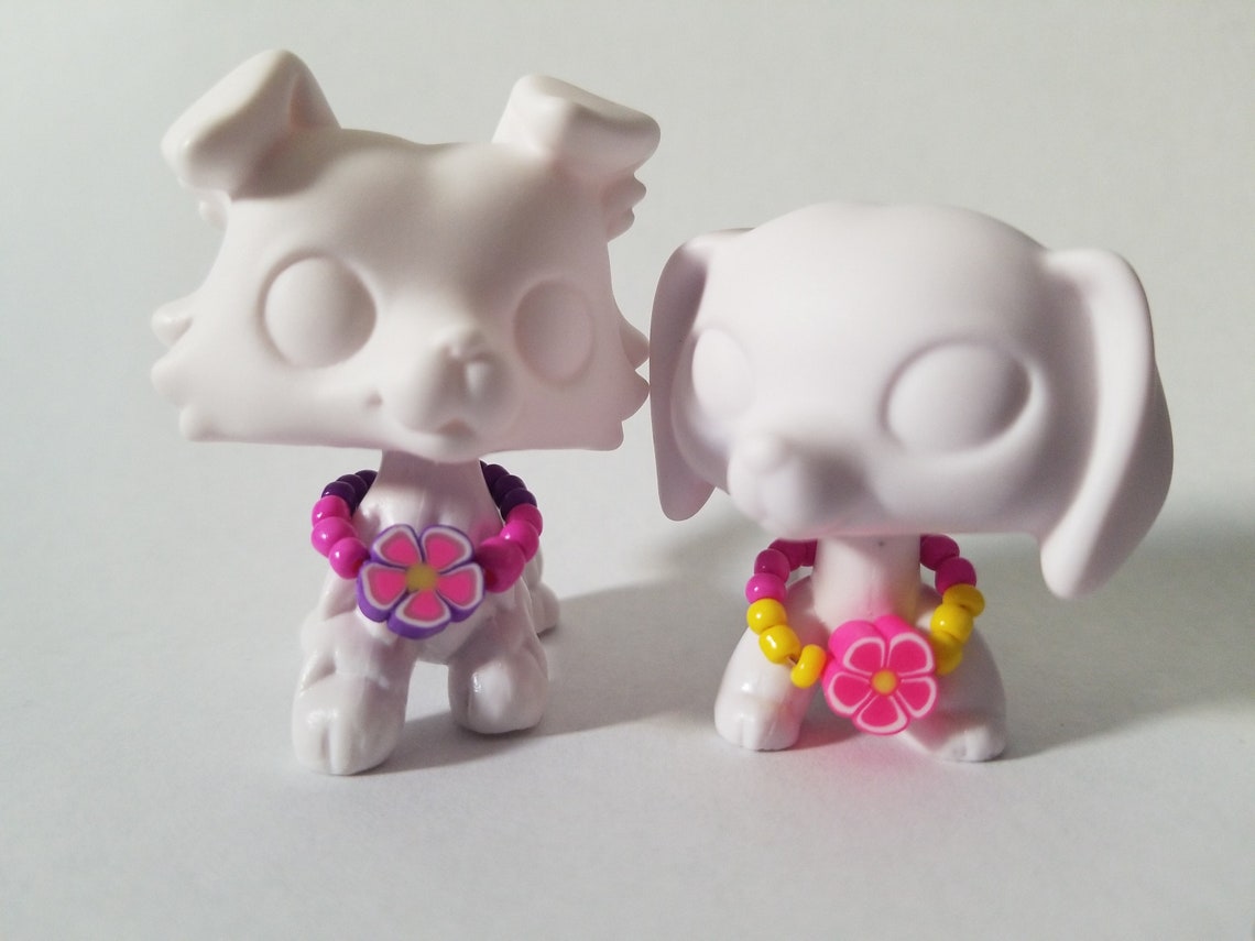 Set of 7 Flower Themed Littlest Pet Shop/lps Necklaces - Etsy