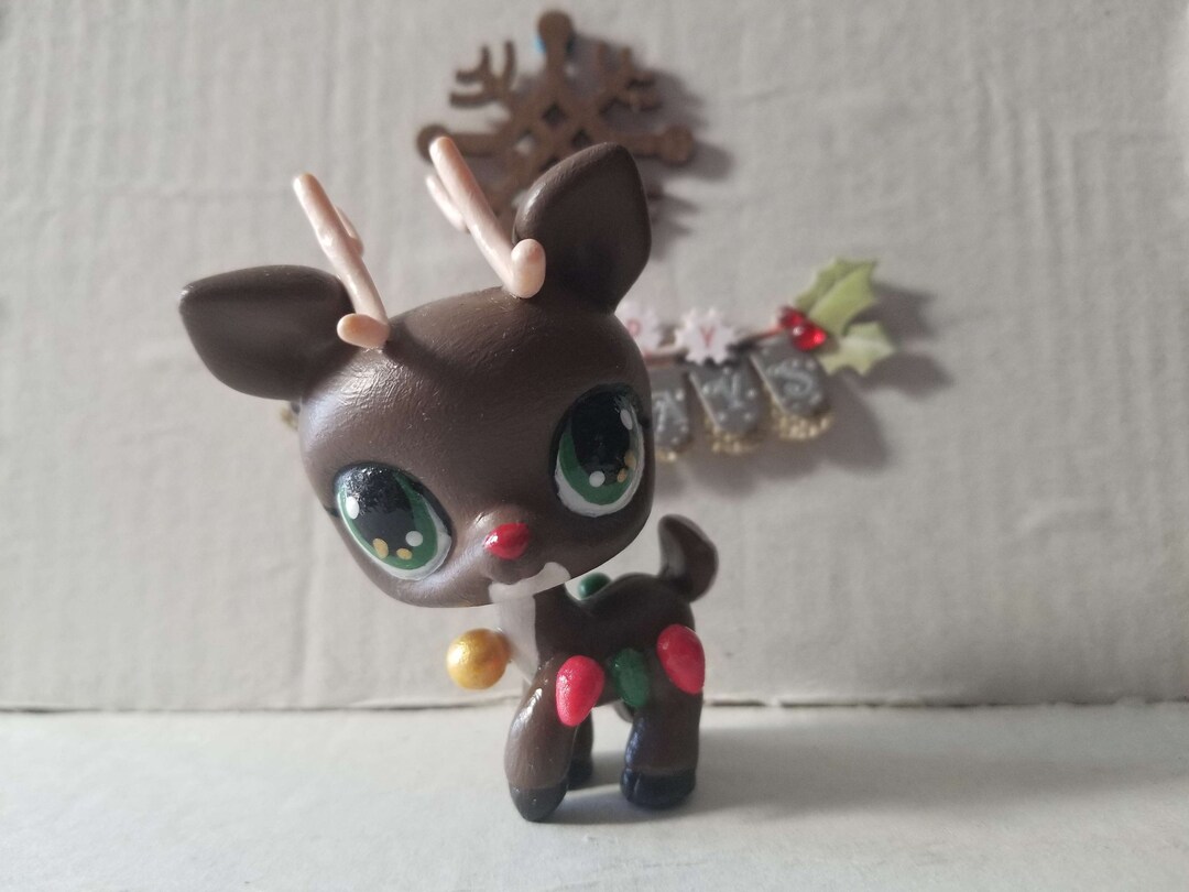 Rudolph Red Nose Reindeer LPS OOAK - Etsy